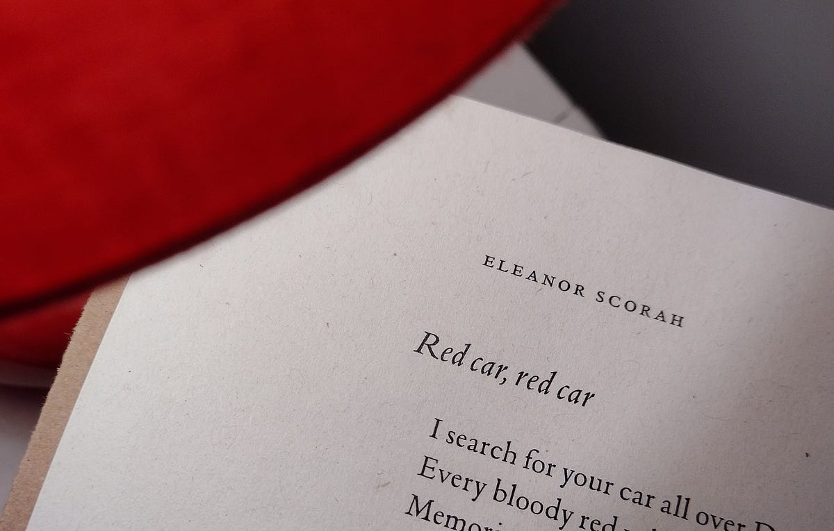 #399: The Car Poem. Writing and driving, and writing about… | by ...