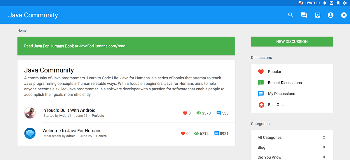 Join the Java Community Forum. We are writing today to help unite you ...