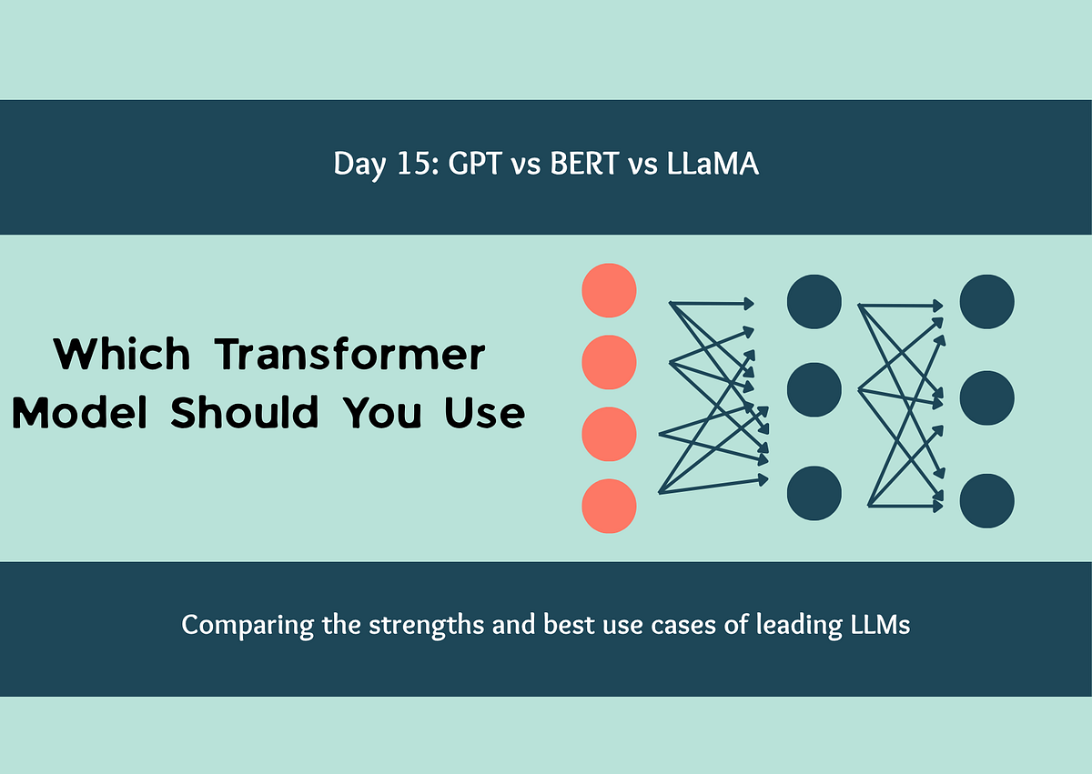 GPT vs. BERT vs. LLaMA: Which Transformer Model Should You Use? | by ...
