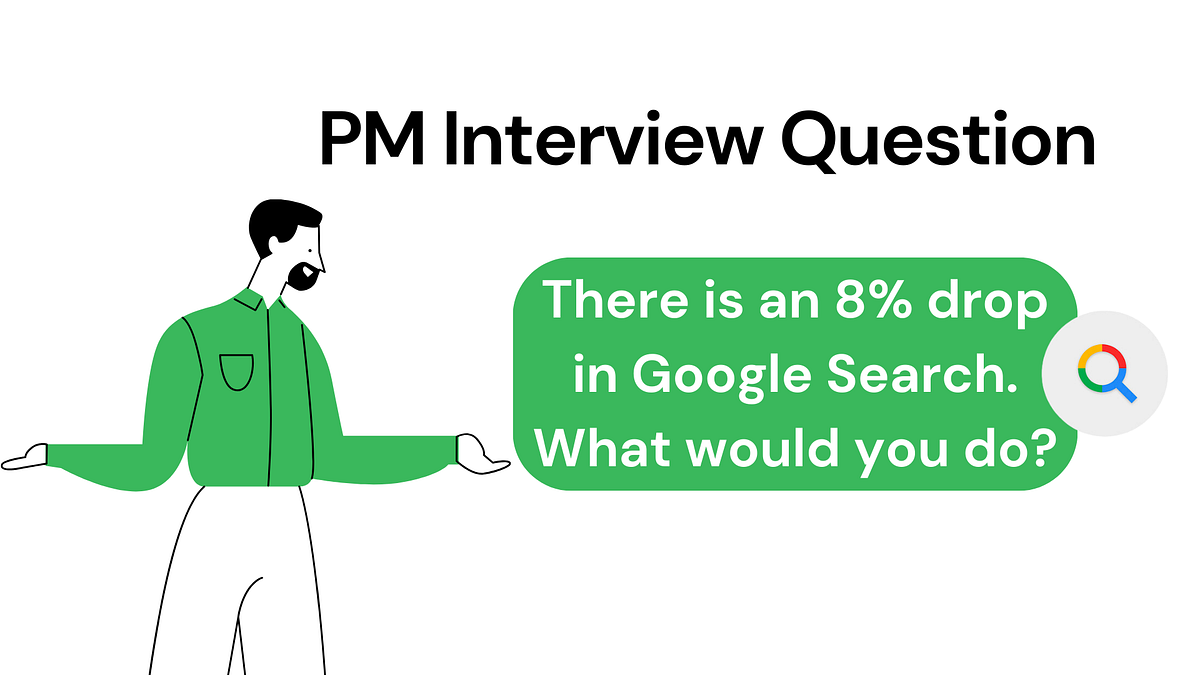 PM Interview Question → There is an 8% drop in Google Search. What ...