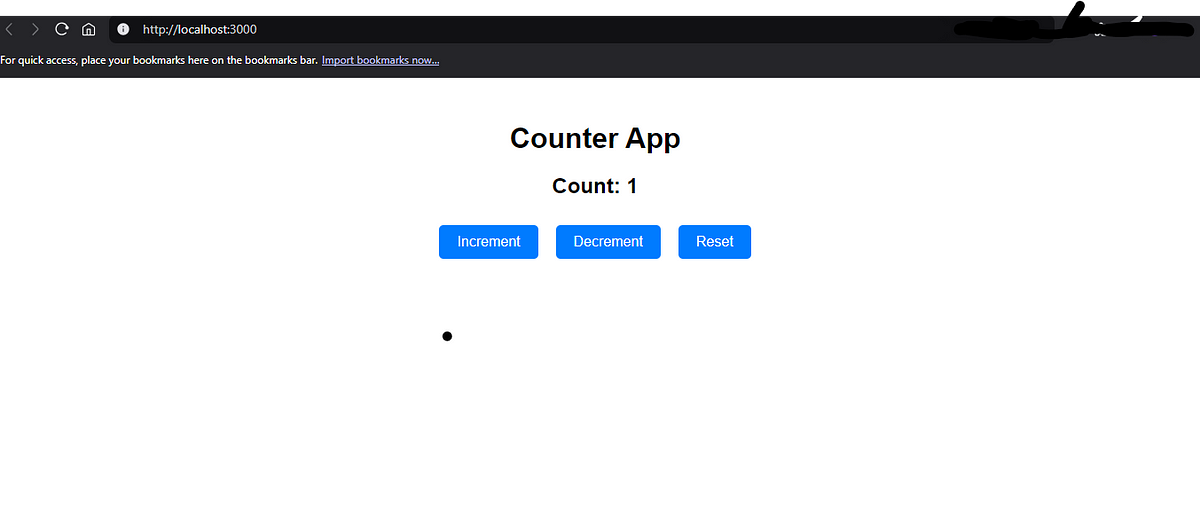 Building A Simple Counter App With React Js By Manojkumar Sekar Medium