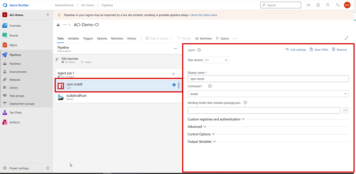 Deploy Azure container Instances using Azure DevOps CI/CD pipelines ...