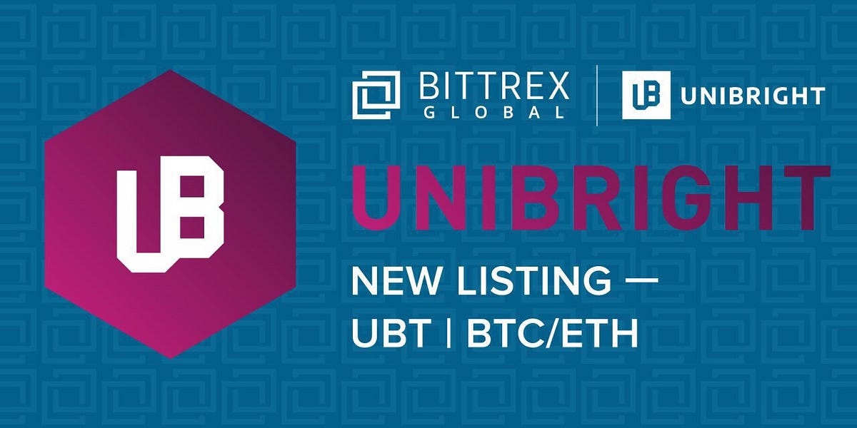New Coin Listing: Unibright (UBT) | by Bittrex Global Team | Bittrex Global | Medium