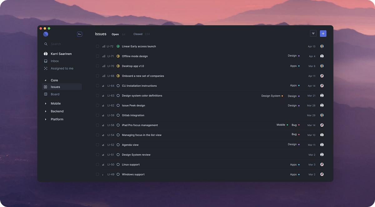Announcing Linear. Introducing the more enjoyable and… | by Karri ...