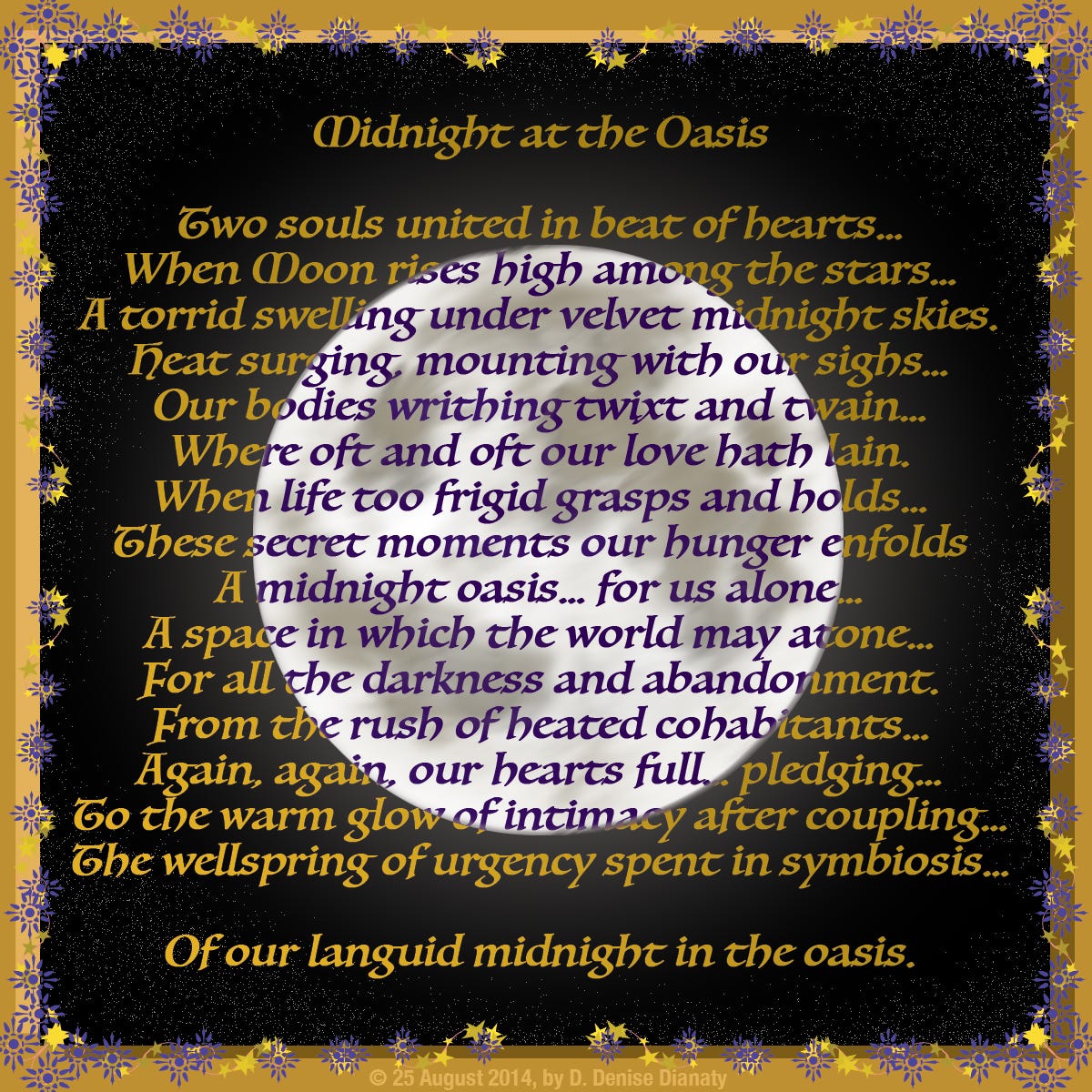 Midnight at the Oasis. A languid revery in love | by Author, D. Denise ...