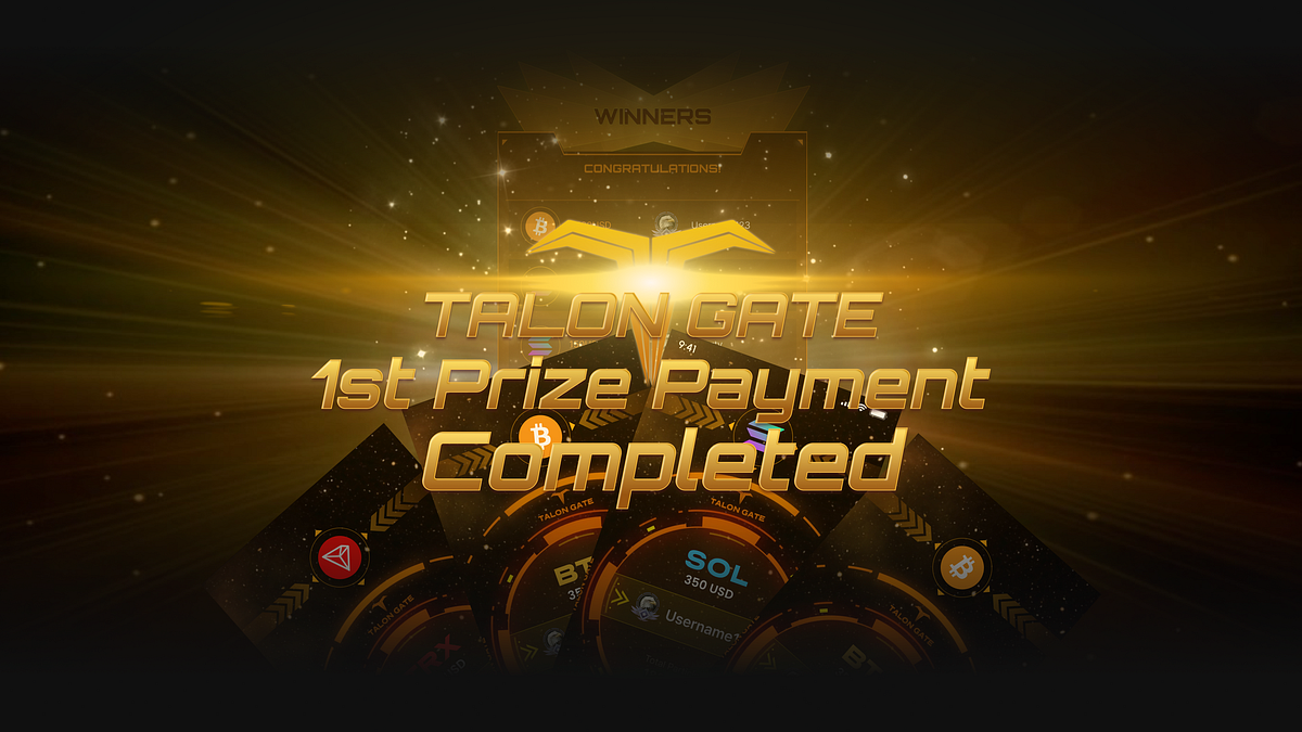 TALON GATE Winner Payout Notice - TALON - Medium