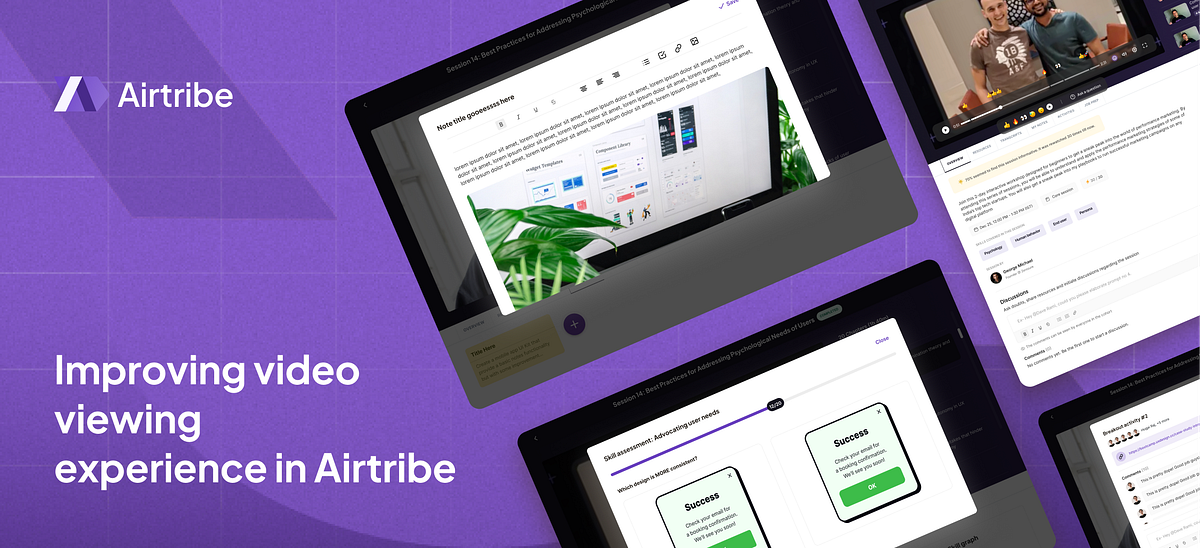 How I improved video viewing experience for Airtribe | by Krithika Kalahasti | Bootcamp | Medium