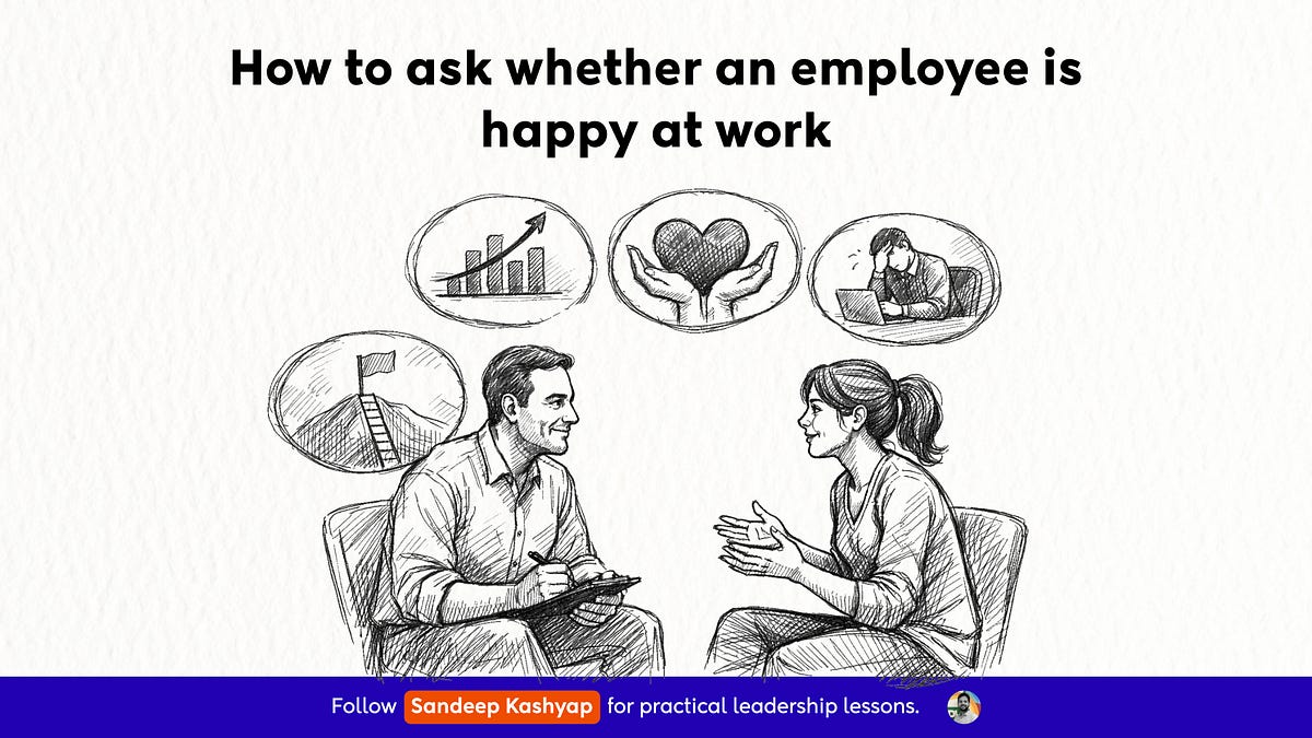 How to ask whether an employee is happy at work | by Sandeep Kashyap ...