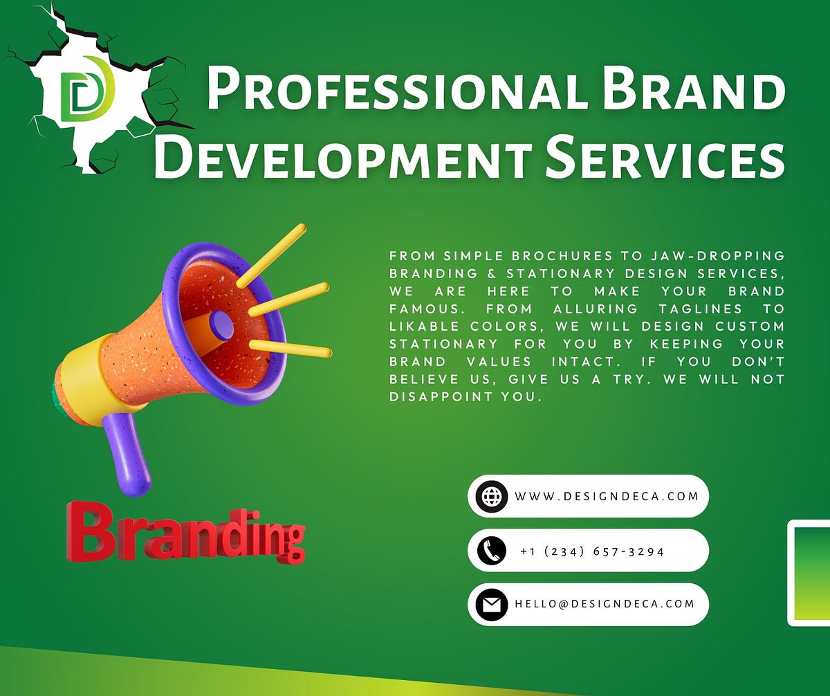 PROFESSIONAL BRAND DEVELOPMENT SERVICES. From simple brochures to jaw ...