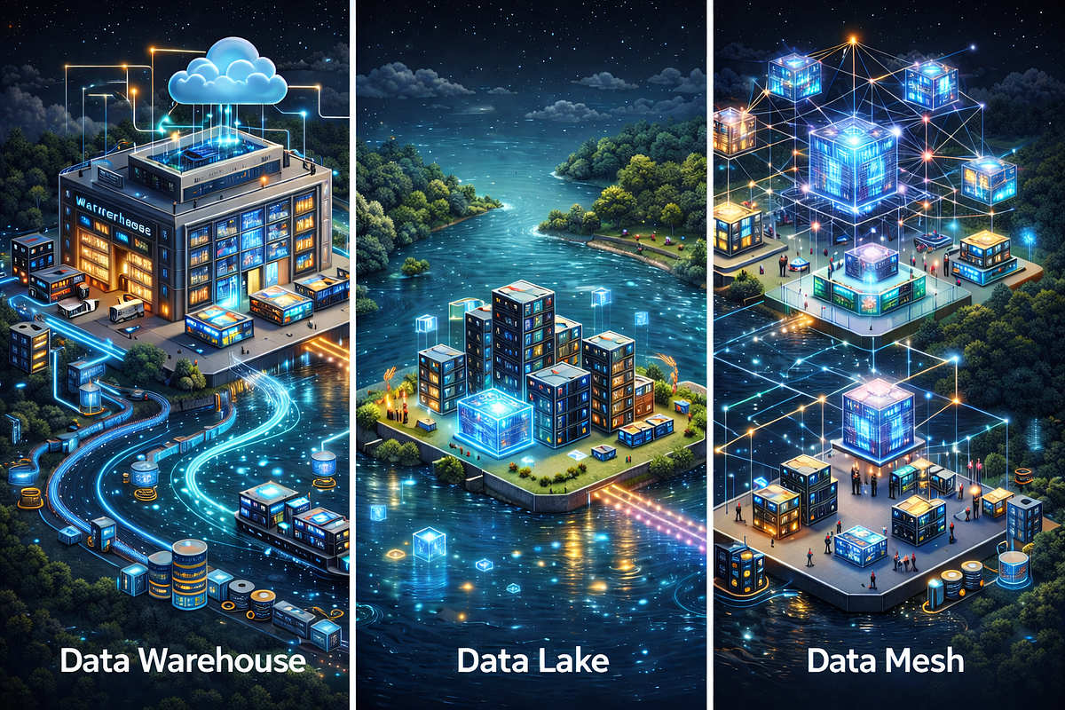 Where Does Your Data Live? Warehouse, Lake, or Mesh | by Mitali Morker ...