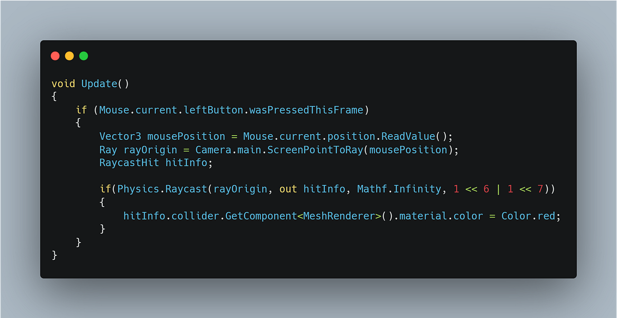 Raycast LayerMask and Bit Shifting. | by Joseph Hibbs | Medium