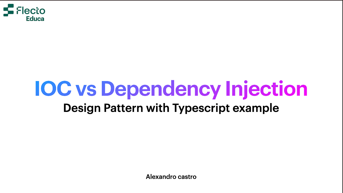 Typescript — IOC vs Dependency Injection | by Alex Castro | Medium Typescript — IOC vs Dependency Injection | by Alex Castro | Medium