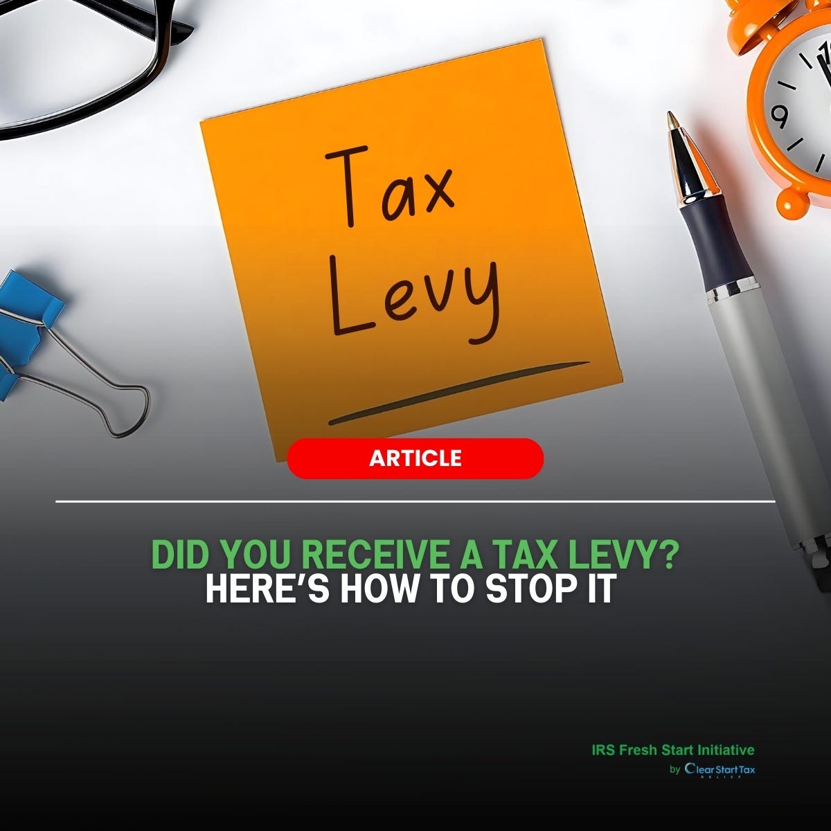 Did You Receive a Tax Levy? Here's How to Stop One | Medium