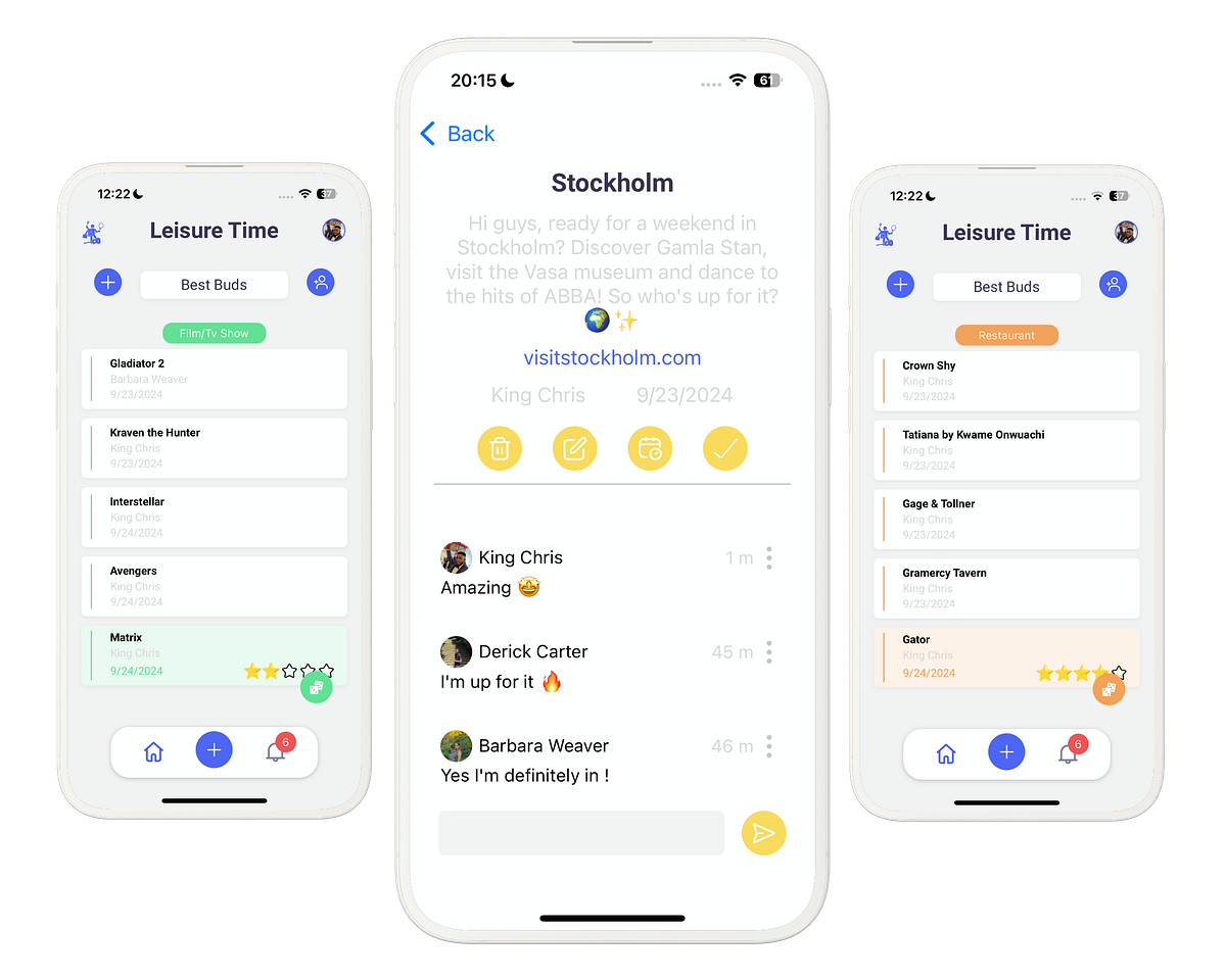 LeisureTime: A Smarter Way to Organize Your Leisure Activities | by ...