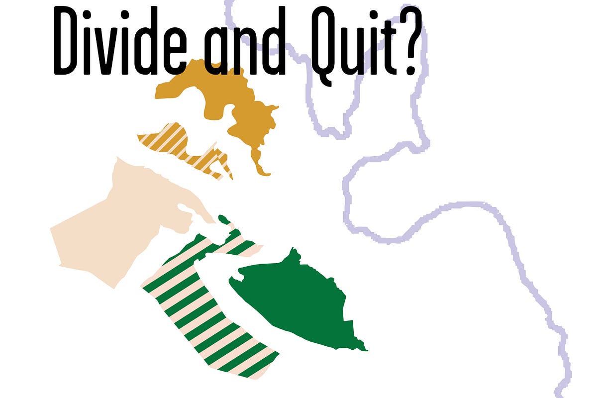 Divide and Quit. Drawing lines on a map is easy. Living… | by Plazm ...