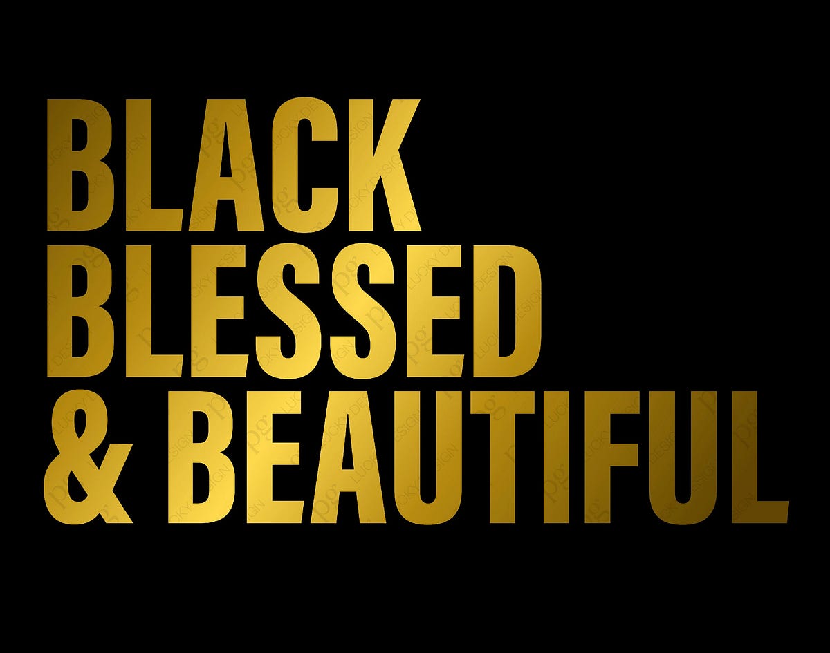 Black Blessed Beautiful Svg Png, Proud Black Woman Svg, Black History Month Gift Idea Digital ...