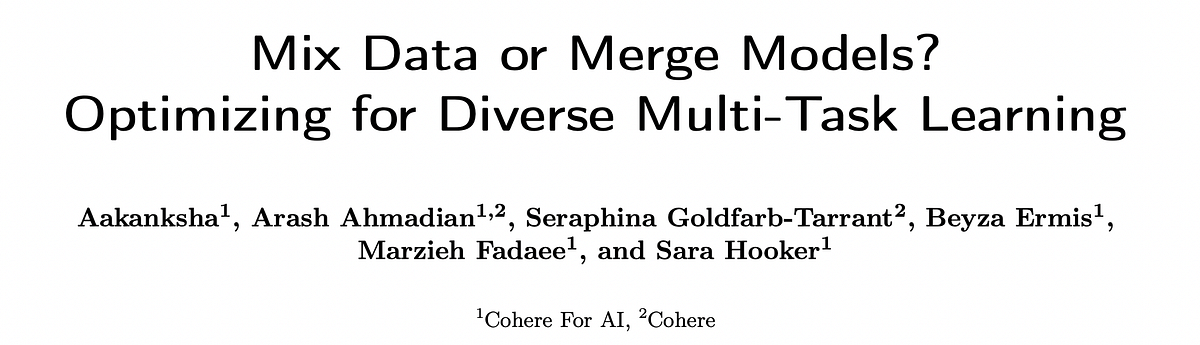 Papers Explained 467: Mix Data or Merge Models | by Ritvik Rastogi | Medium