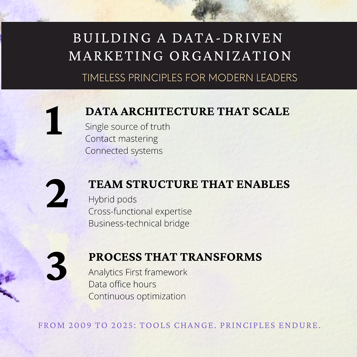 Building a Data-Driven Marketing Organization: Timeless Principles for ...