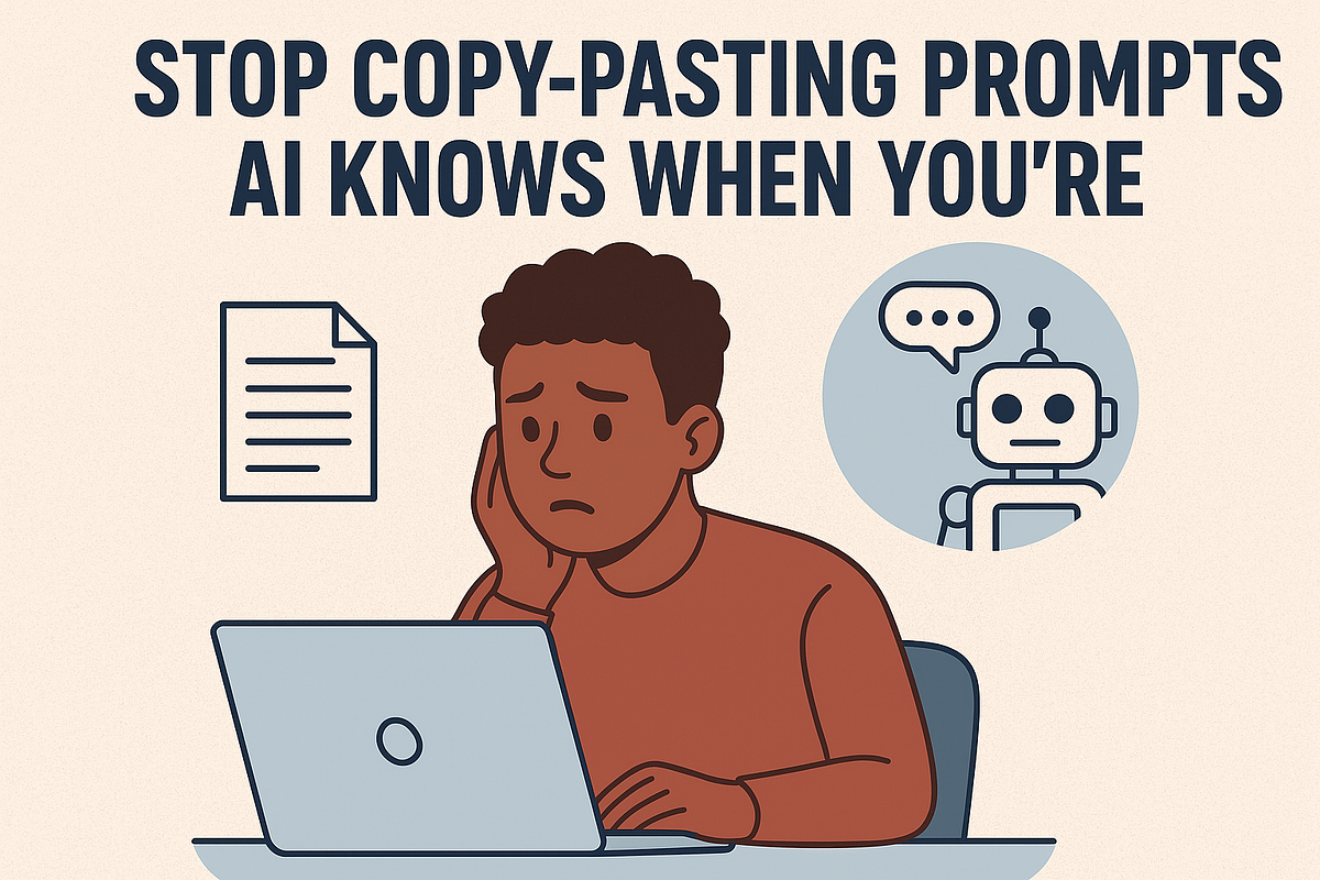 Stop Copy-Pasting Prompts — AI Knows When You’re Cheating | by izrel ikechukwu | Aug, 2025 | Medium