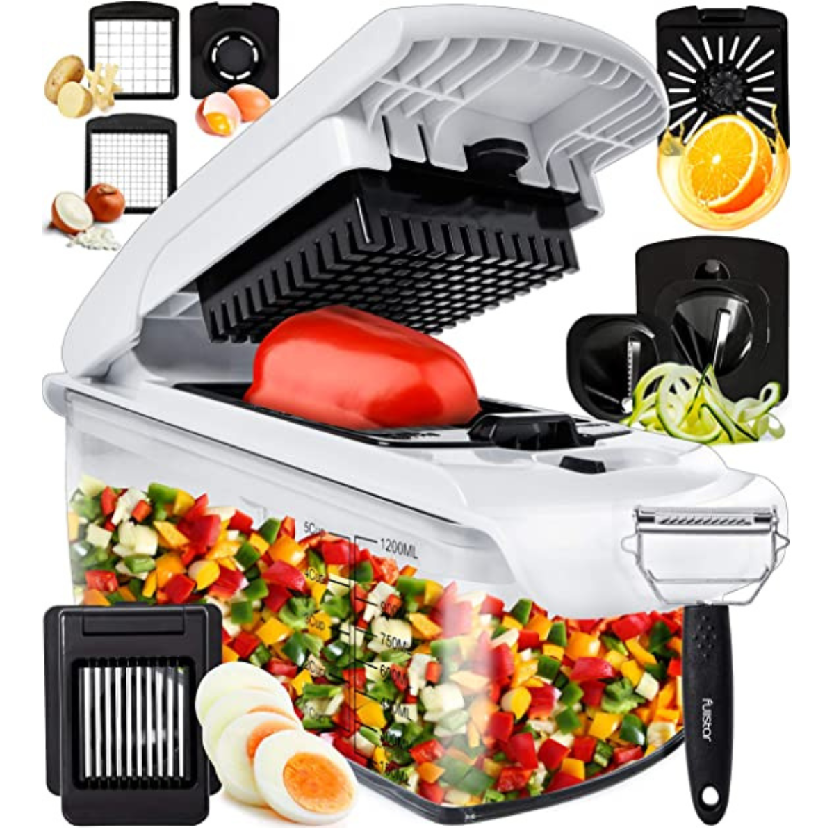 Fullstar 9-in-1 Deluxe Vegetable Chopper: Ultimate Kitchen Gadget | by ...