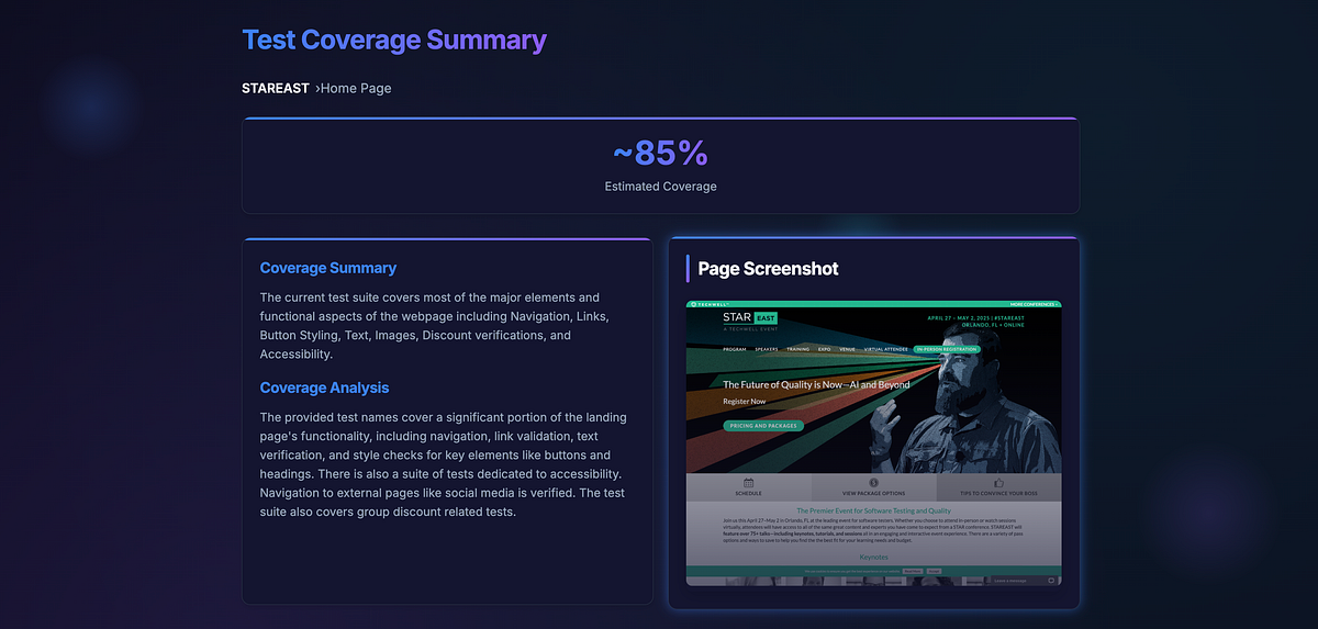 AI Test Coverage Analysis. AI delivers test coverage analysis —… | by ...