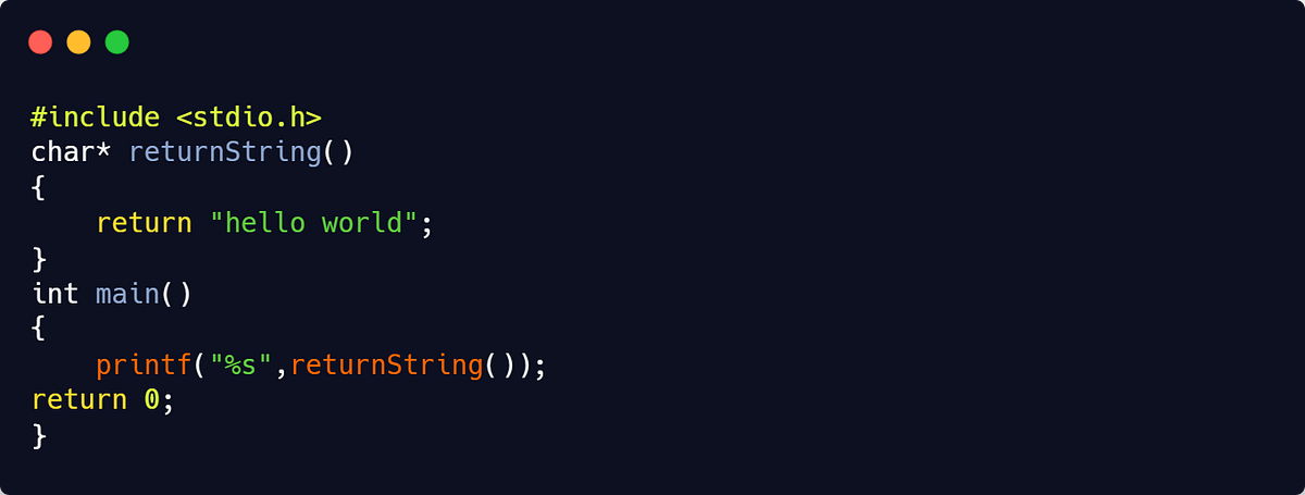 How To Return A String From An User-Defined Function ? | by Sandip Kumar Swain | Medium