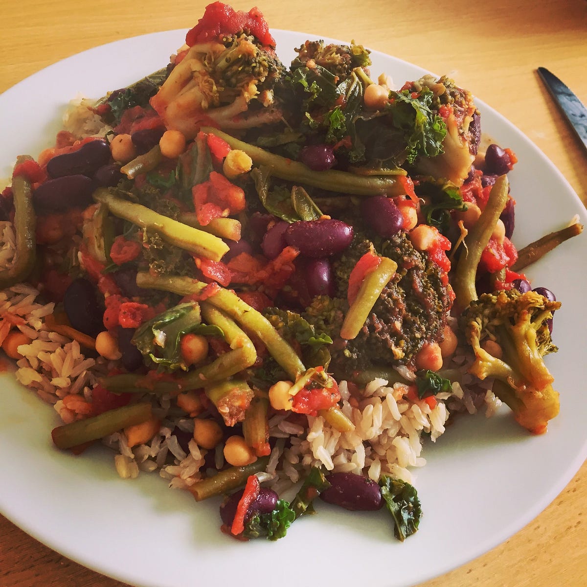 LEGUME, VEGETABLE & RICE CHILLI. Ingredients: | by groverinstitute | Medium