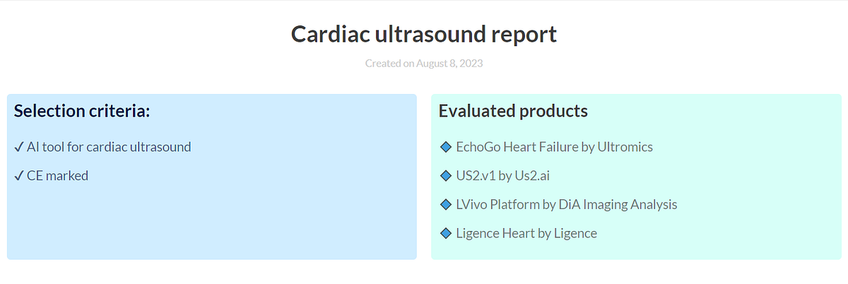 Innovative AI in Echocardiography: What’s Available for EU Clinicians ...