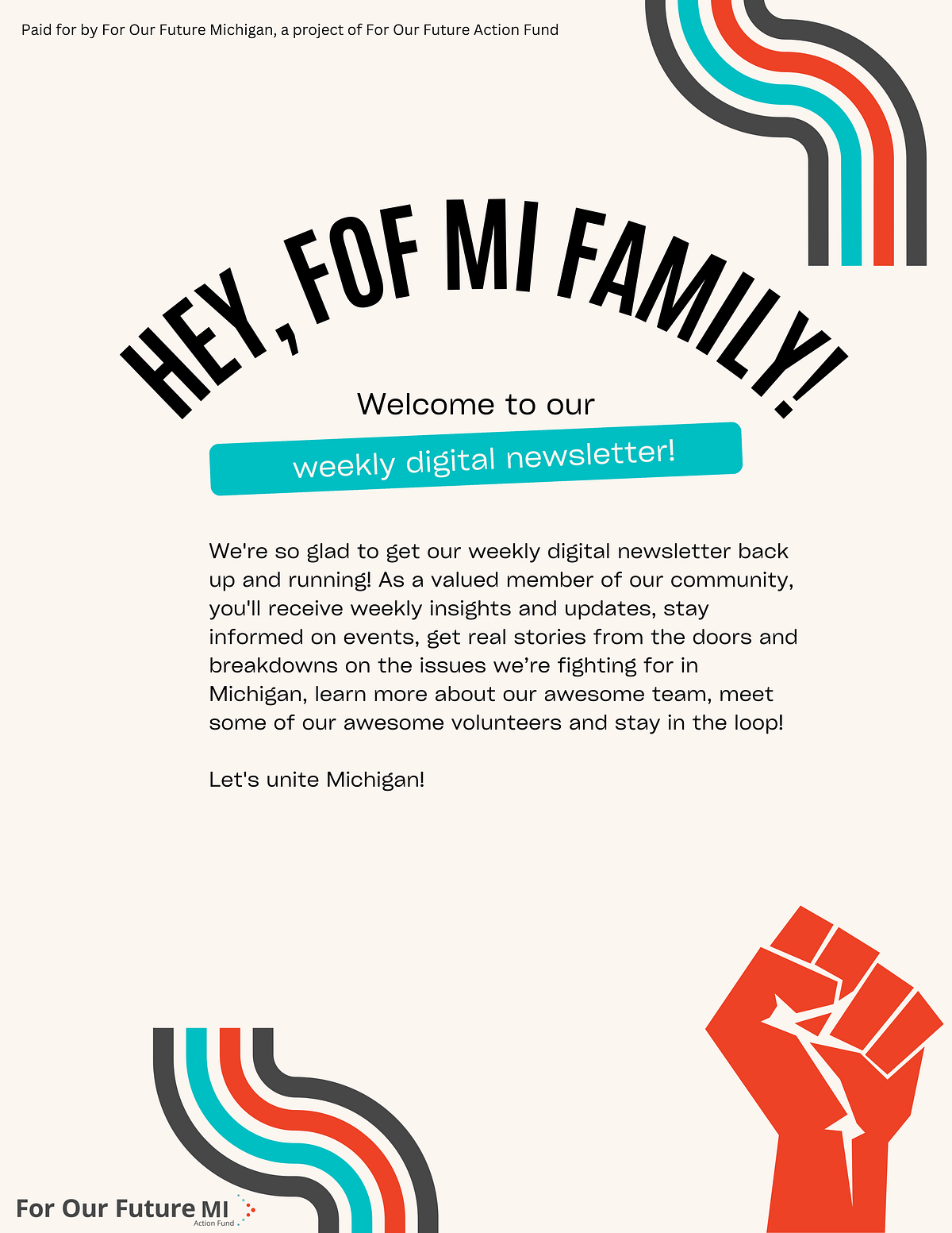 We’re so glad to get our weekly digital newsletter back up and running ...