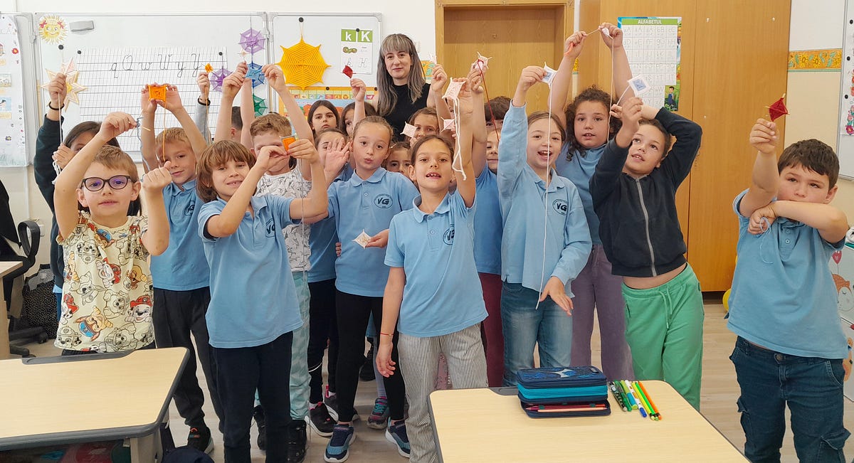 Vasile Goldis School Arad, grade 1 students creative star mandalas | by ...