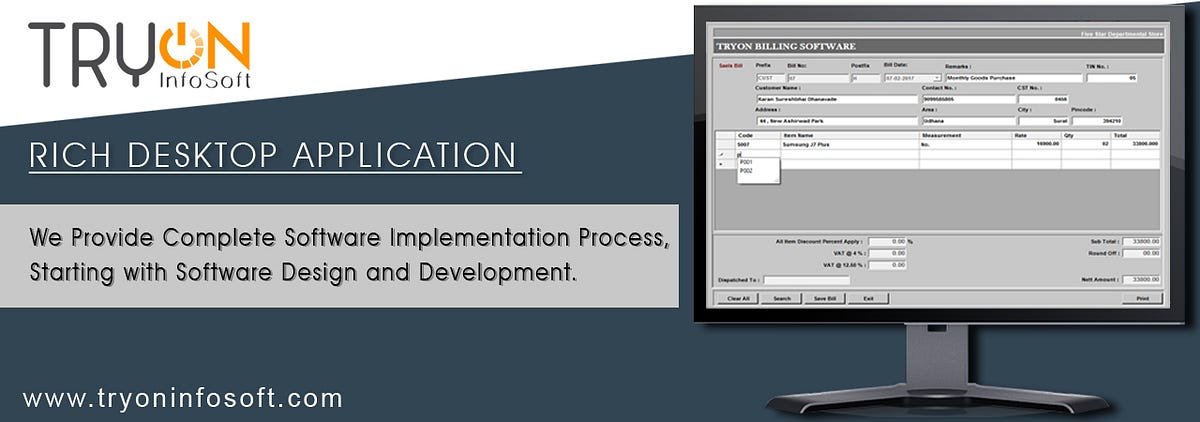 Rich Desktop Application Development Company In Surat | by Tryon InfoSoft | Medium