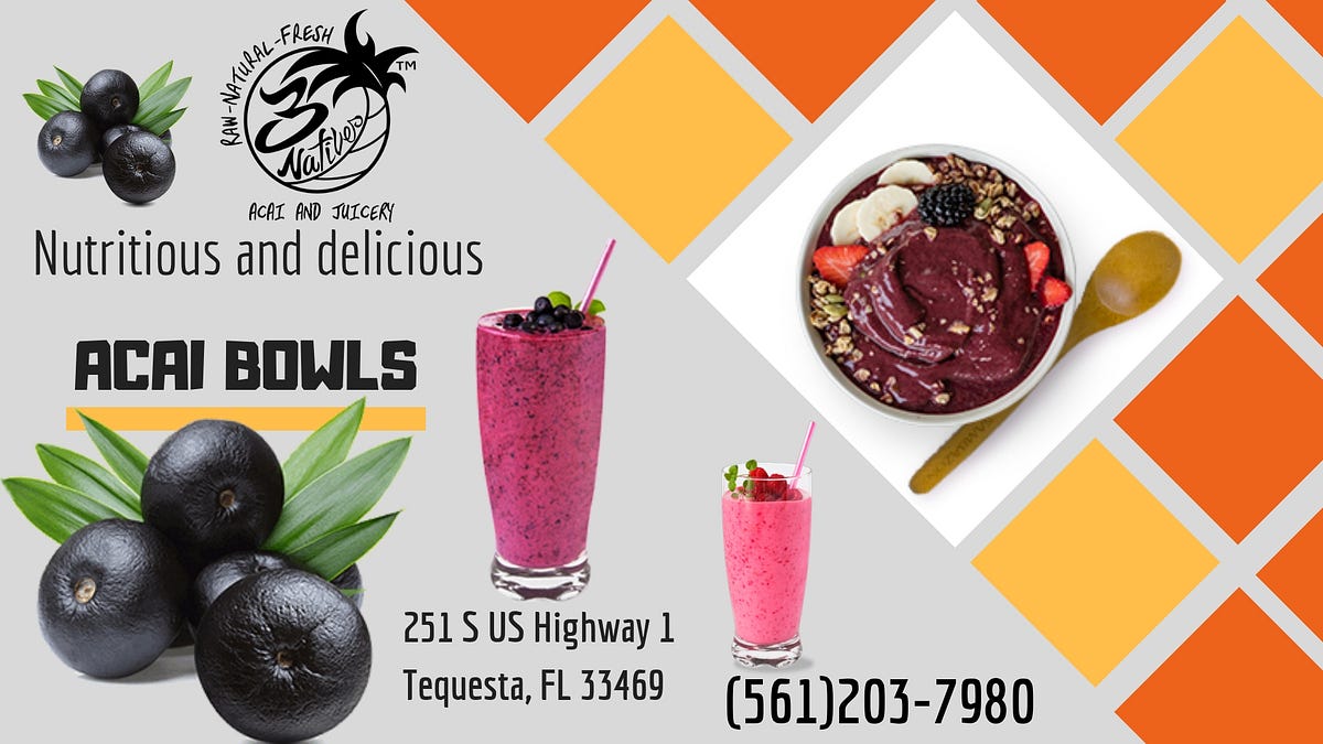 Fresh Organic Acai Bowl. To keep your body as healthy and fit… | by 3 ...
