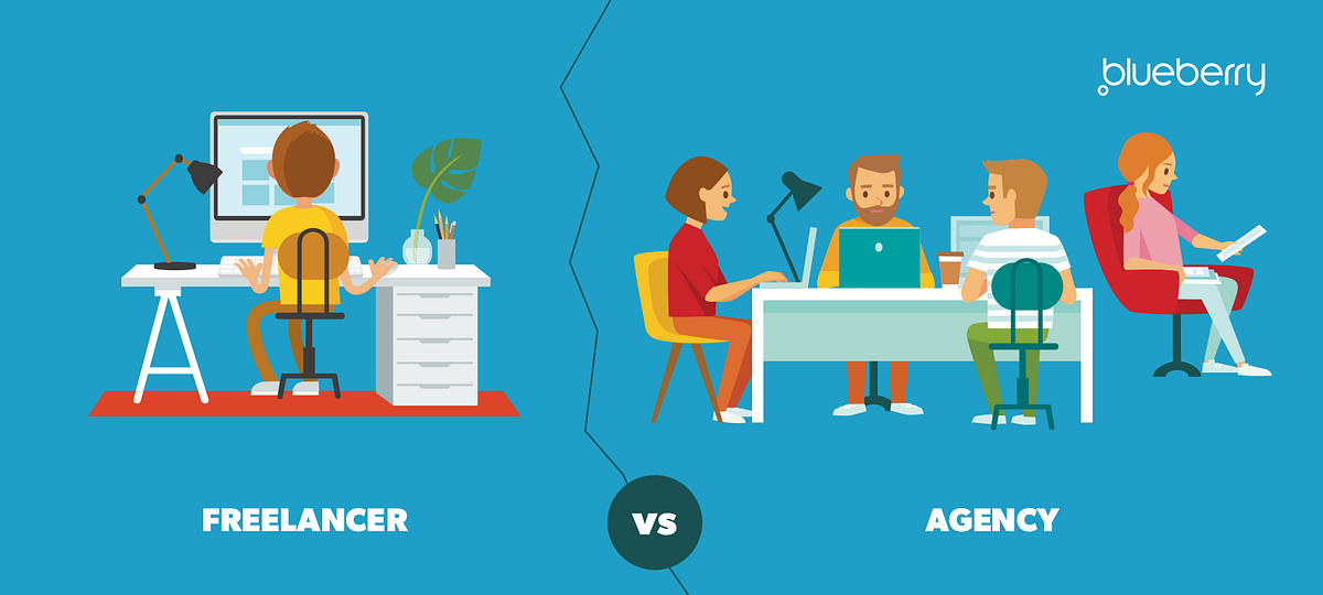 Freelancer vs agentura, agentura vs freelancer | by Karel Parizek | Blueberry_cz | Medium