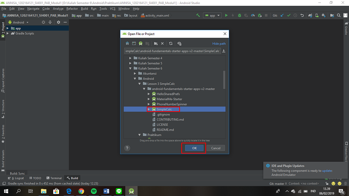 Android Weekly Assignment 3. Annisa Dwiayu Ramadhanty / 1202164121 ...