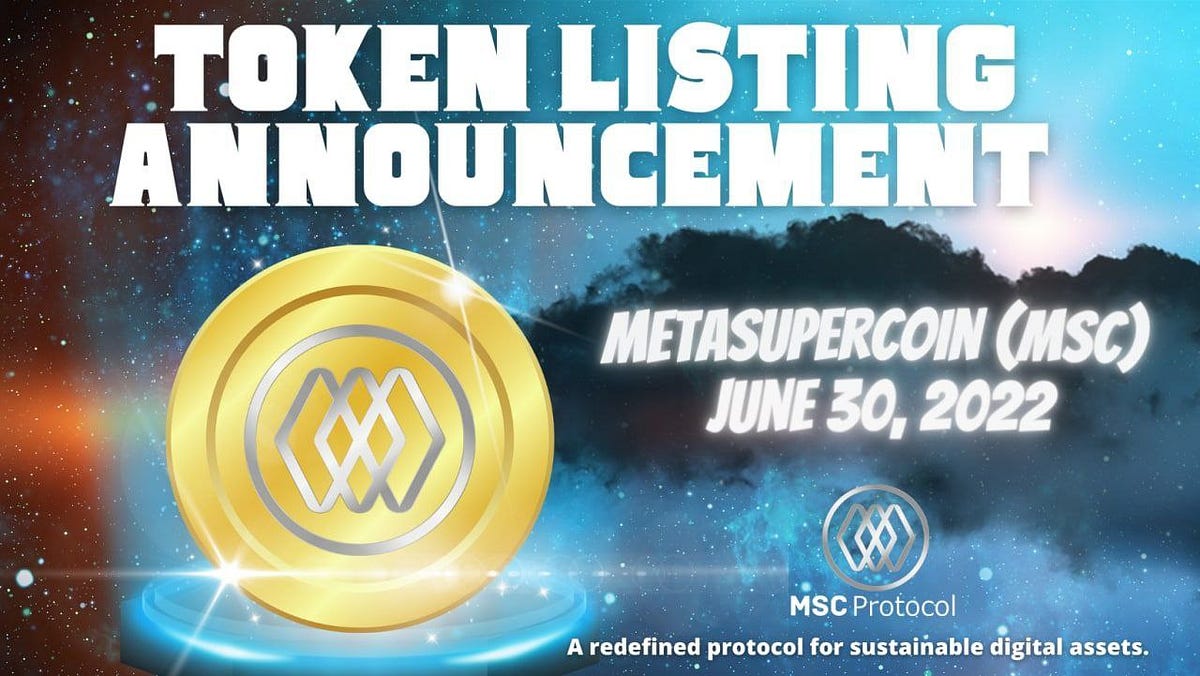 Token Listing Announcement! - MSC Protocol - Medium
