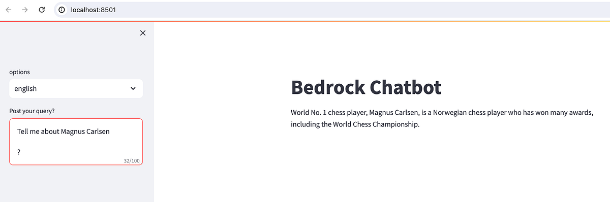 AWS Bedrock based Chatbot with Langchain invoking Cohere’s text generation LLM | by ...