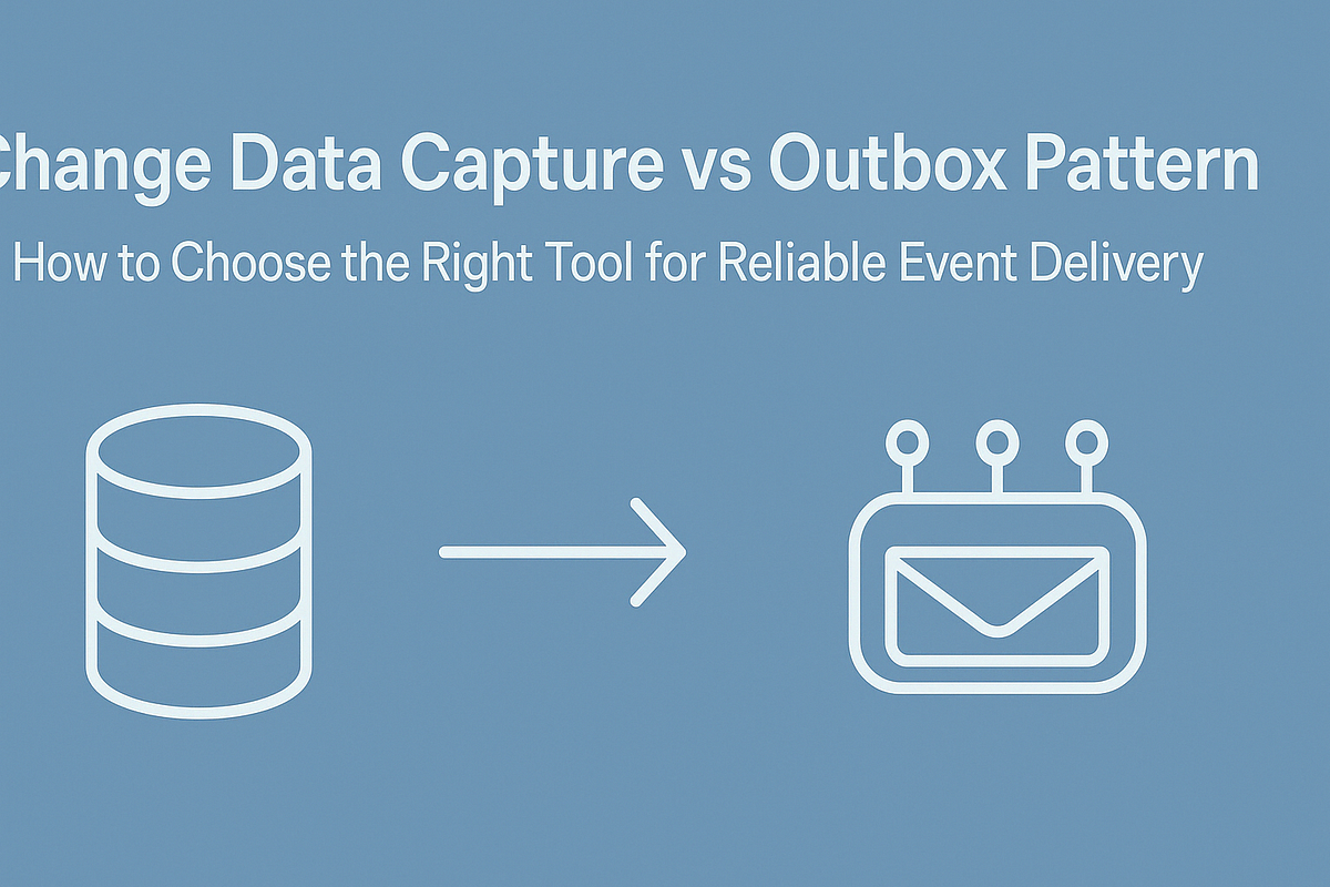 Change Data Capture vs Outbox Pattern: How to Choose the Right Tool for Reliable Event Delivery ...