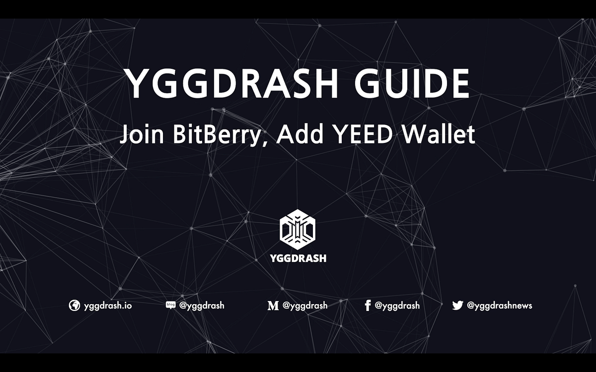 YGGDRASH Guide: YEED in Bitberry Wallet | by MCS Token Official ...