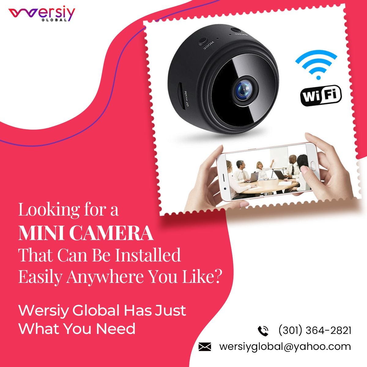 Mini Wifi Camera — 1080p HD — Night Vision & Mobile Monitoring - Louis ...