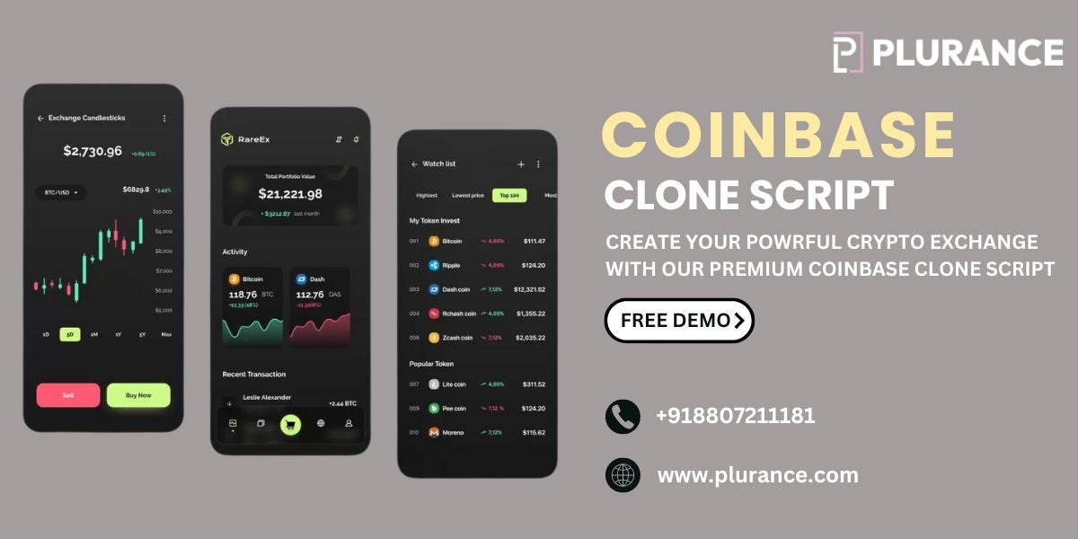Accelerate Your Crypto Venture with Coinbase Clone Script | by Johncameronn | Jun, 2024 | Medium