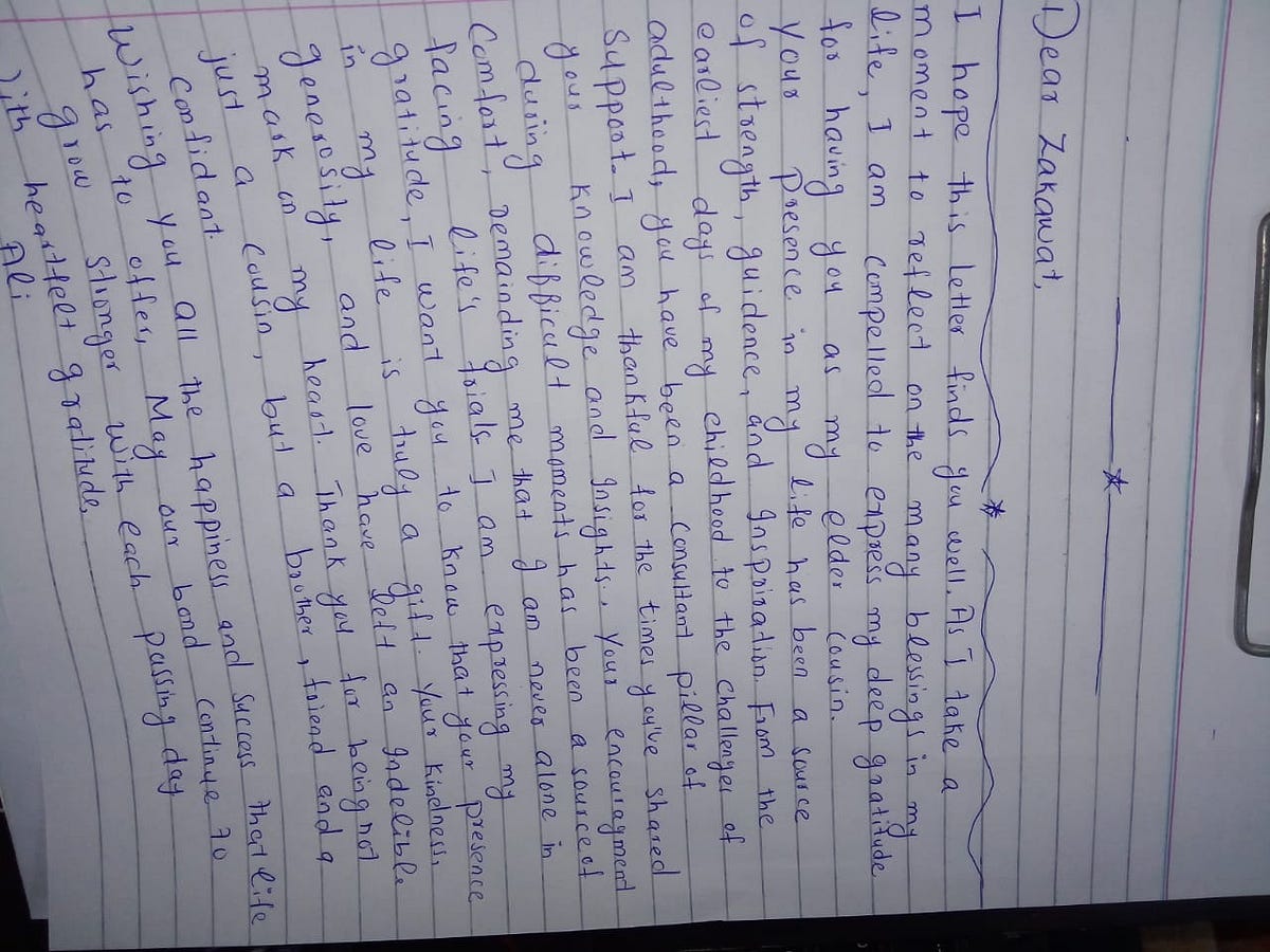 GRATITUDE LETTER:. In the midst of life’s hurried pace, I… | by ...