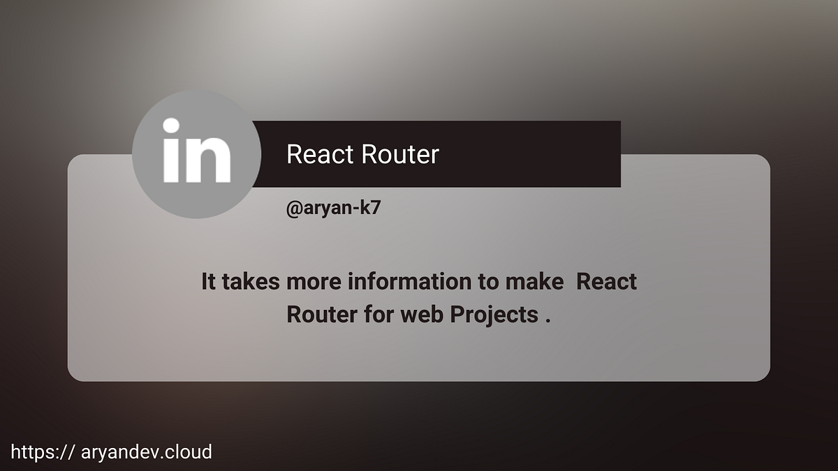 React Router Full set-up. React Router is a declarative routing… | by ...