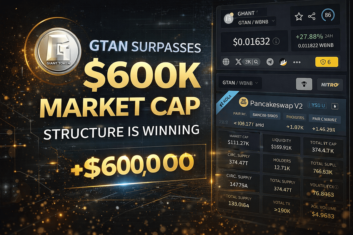 Giant Token Surpasses $600,000 Market Cap: A Milestone Built on ...