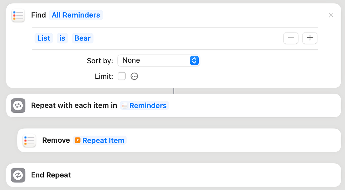 Copying open Bear tasks to Reminders | by Productive Text | Sep, 2024 ...