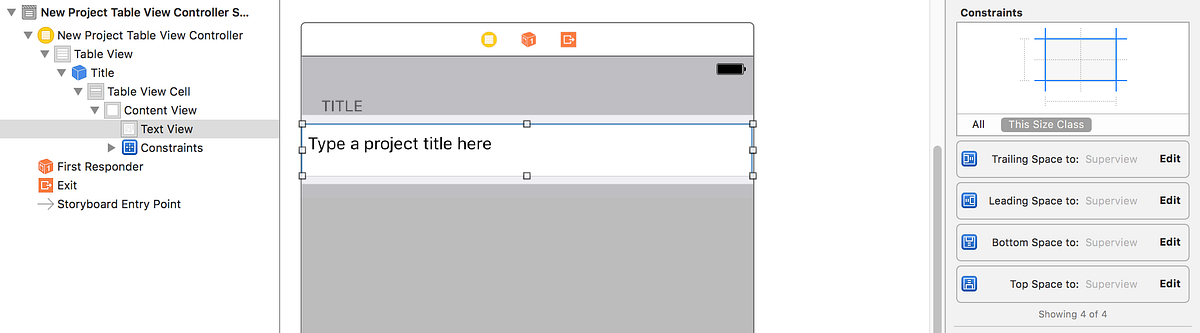 How to: Automatic Dimension UITextView | by Fabio Barboza | Medium
