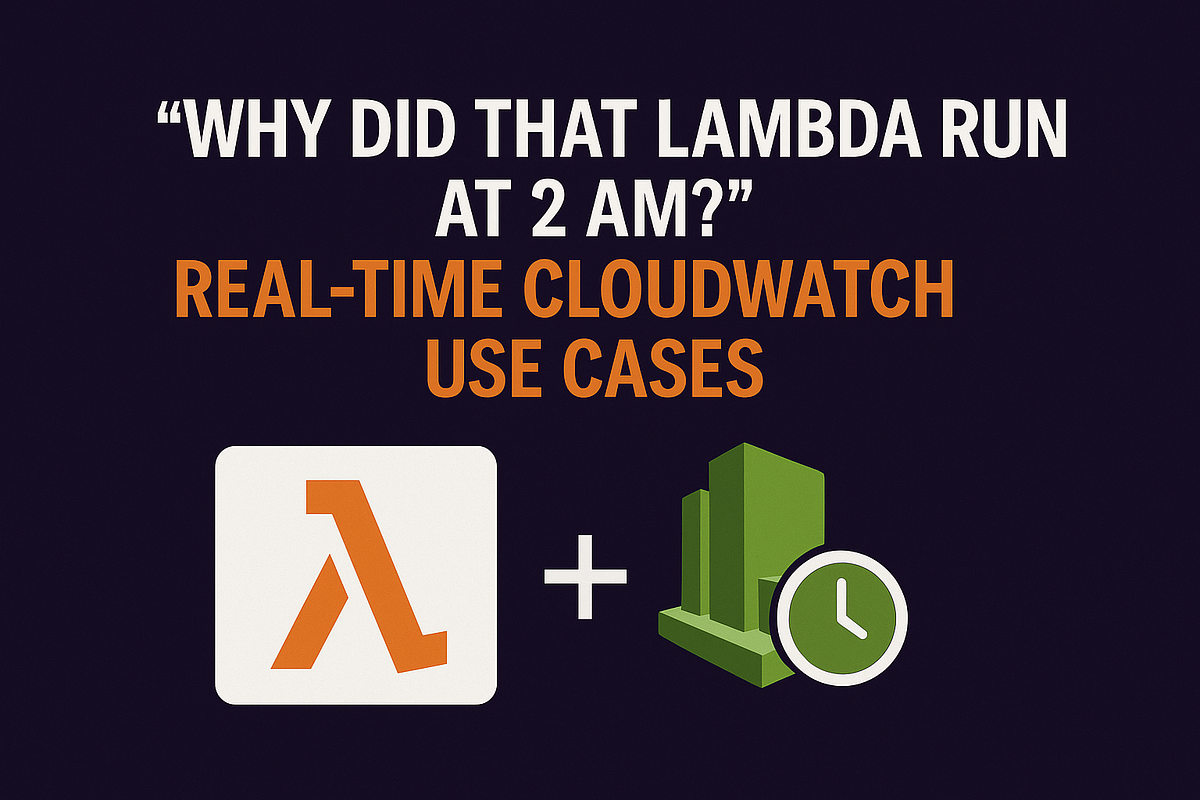 Why Did That Lambda Run at 2 AM? Real-Time CloudWatch Use Cases That’ll Make You Look Like an ...
