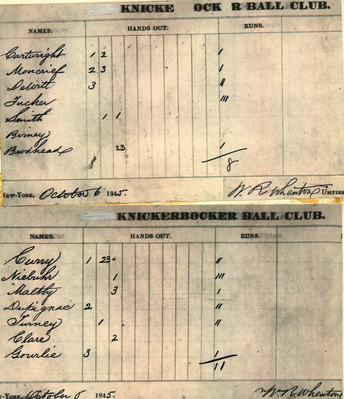 Inventing Baseball: Three Games in October 1845 | by John Thorn | Our Game