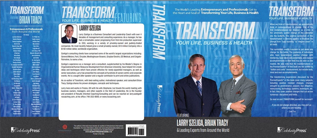 Larry Szeliga Signs Publishing Deal With CelebrityPress For New Book ...
