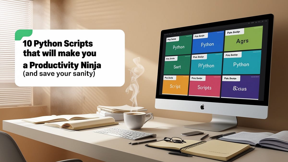 10 Python Scripts That Will Make You a Productivity Ninja (and Save Your Sanity) 🐍🧘‍♂️ | by ...