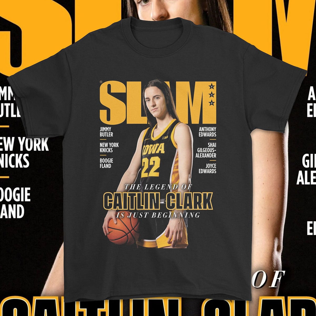 Caitlin Clark SLAM Magazine Shirt, Caitlin Clark, Basketball T Shirt ...